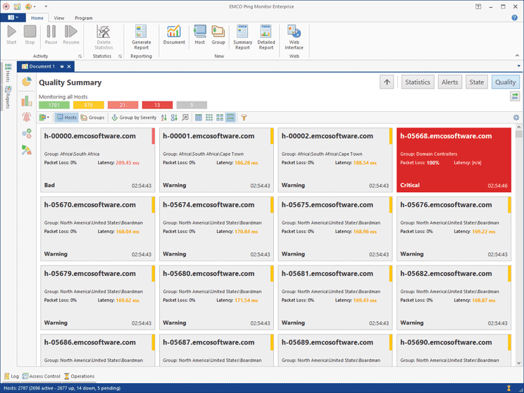 Free Ping Monitor with Email Alerts - EMCO Ping Monitor