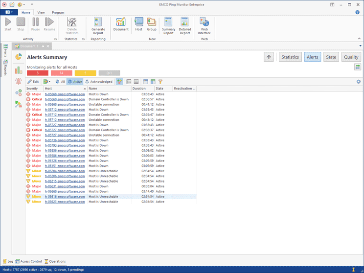 Free Ping Monitor with Email Alerts - EMCO Ping Monitor